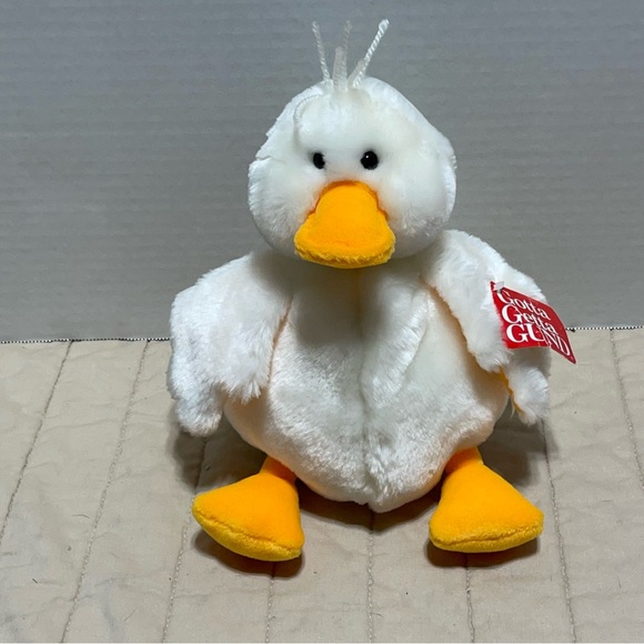 Gund | Toys | Vintage Gund Duck Omelette Plush Creamwhite Orange 9 ...